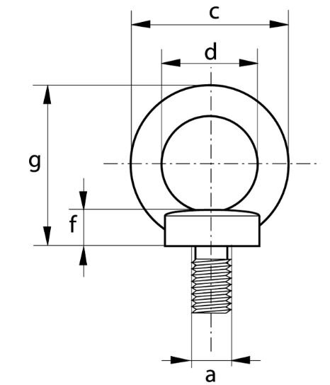 Stainless Steel Eyebolt - Polished DIN 580 | Certex UK